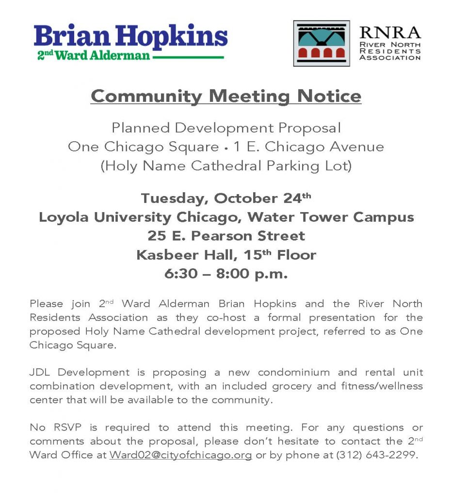 Community Meeting Notice – Planned Development Proposal – One Chicago ...