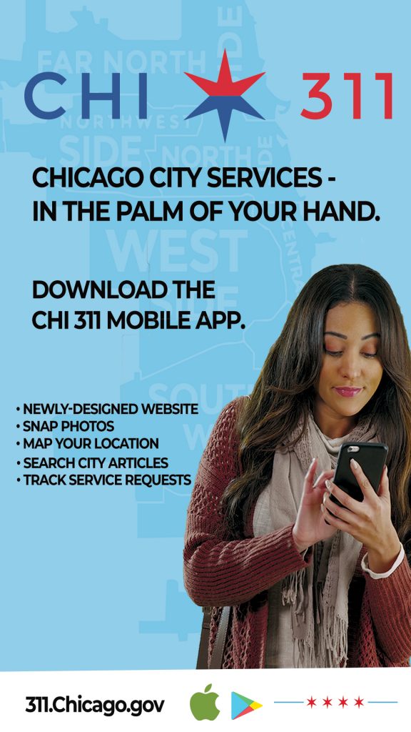 Download the CHI 311 Chicago City Services App — RNRA Chicago