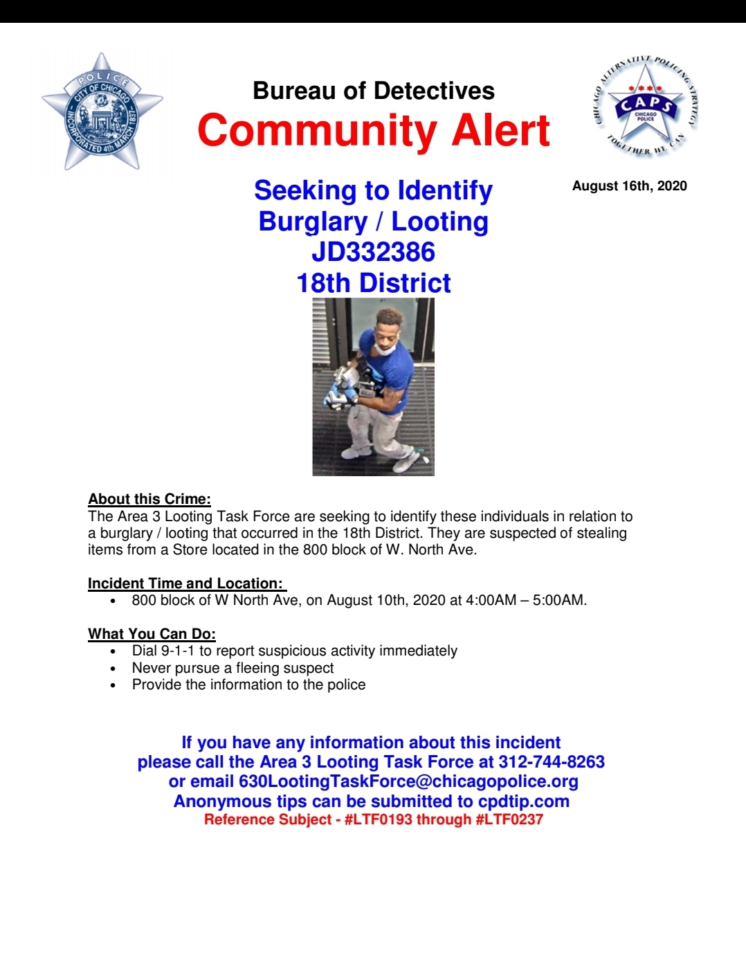 CPD Community Alerts — RNRA Chicago