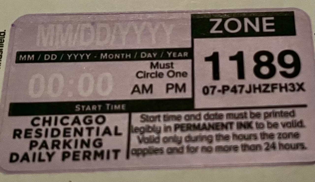 Residential Permit Parking Zone 1189 Changes — RNRA Chicago